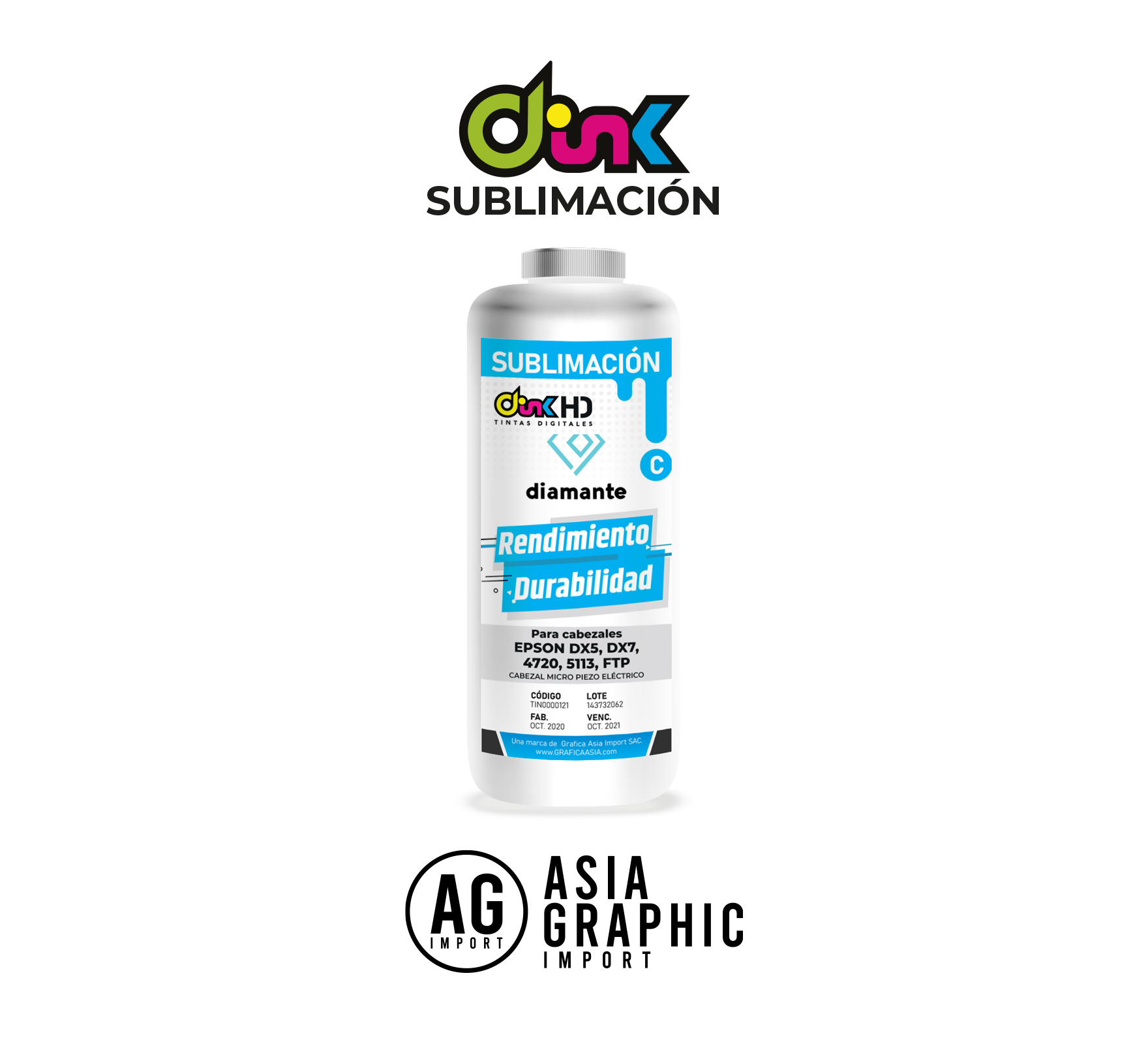 TINTA DINK SUBLIMACIÓN - Grafica Asia Import